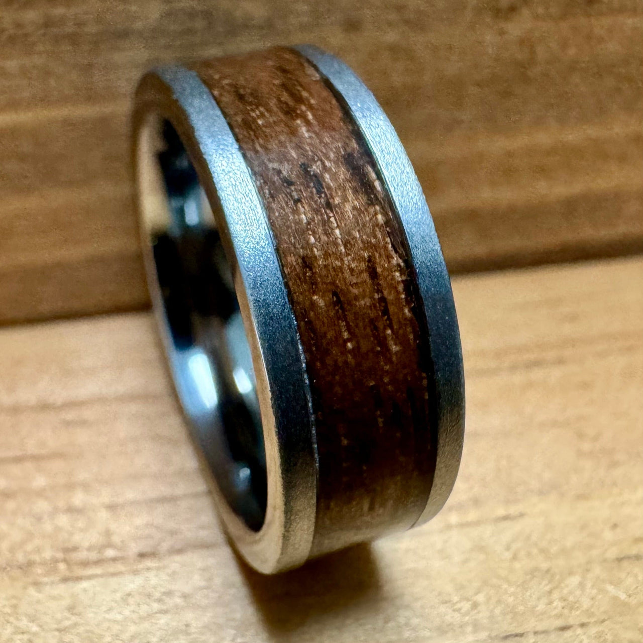 “The Major” 100% USA Made Ring With Wood From A M1 Garand Tungsten Rin ...